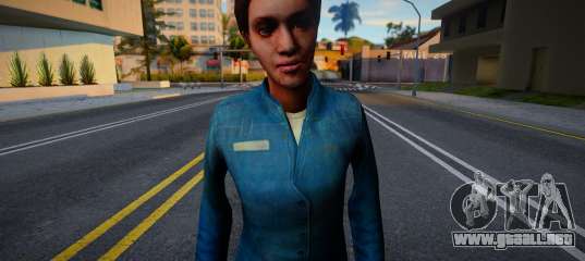 FeMale Citizen from Half-Life 2 v3 para GTA San Andreas